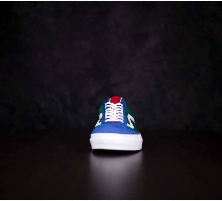 Pánske nízke farebné tenisky Vans Old Skool s bielou podrážkou a ...