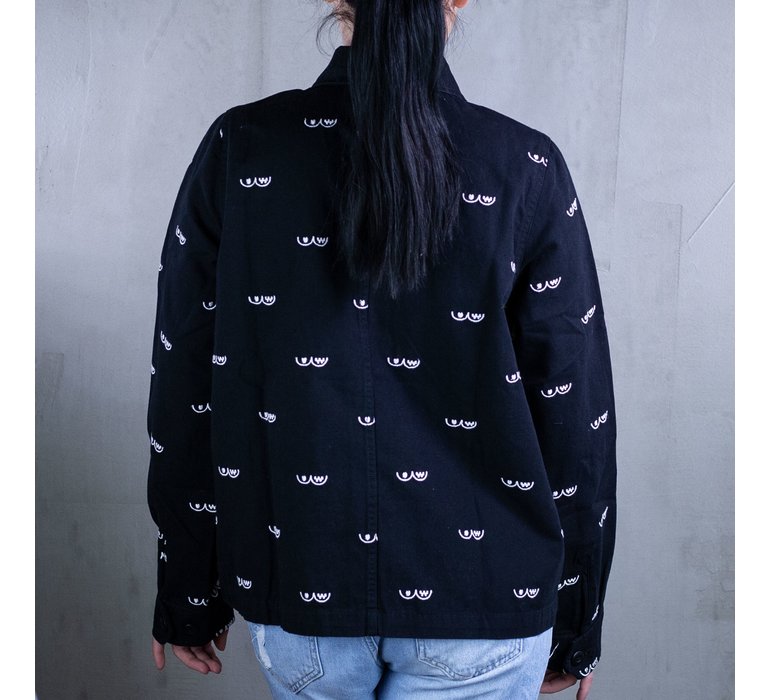 Dámska bunda Vans BCA Jacket v čiernom prevedení so zapínaním na ...