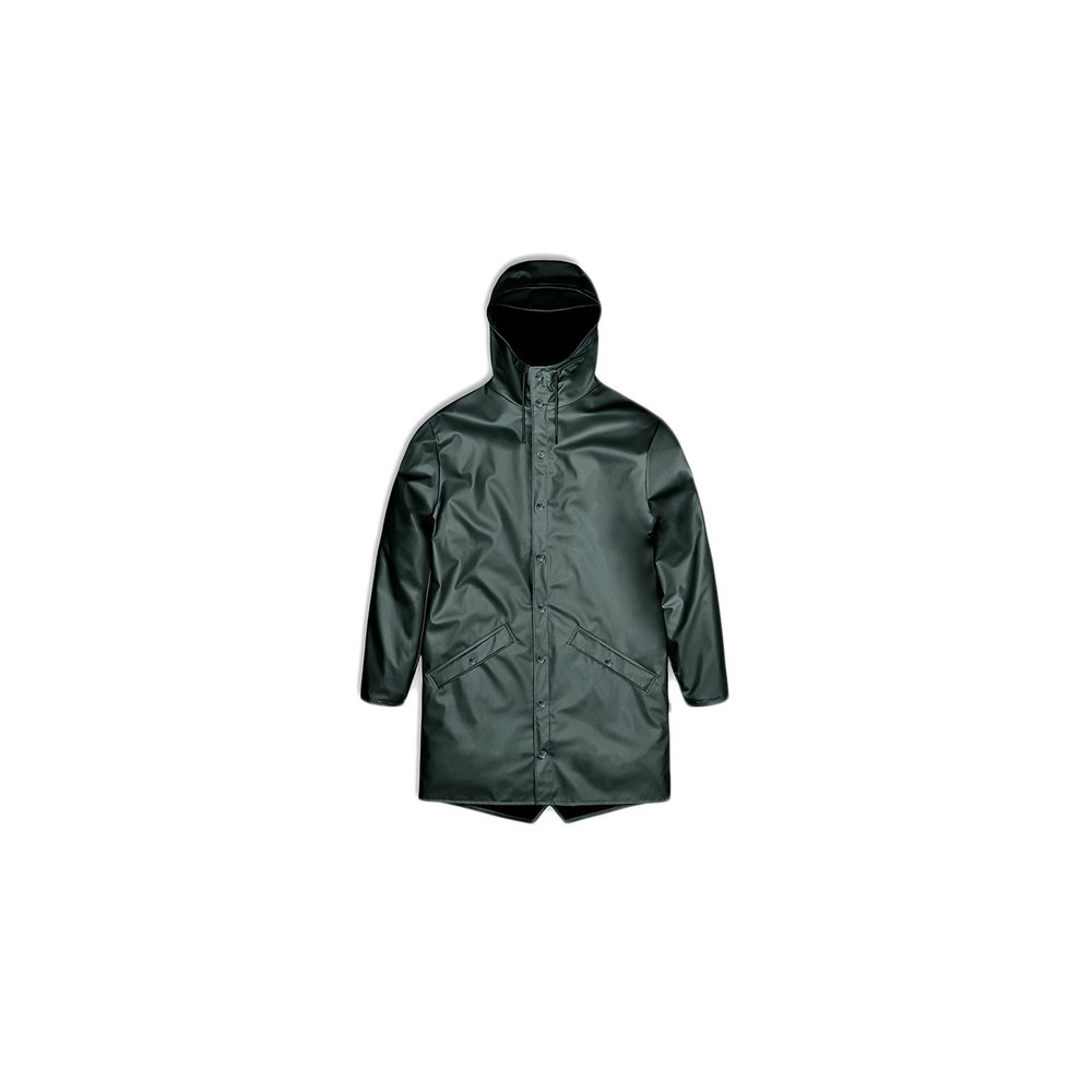 Rains Long Jacket Silver Pine