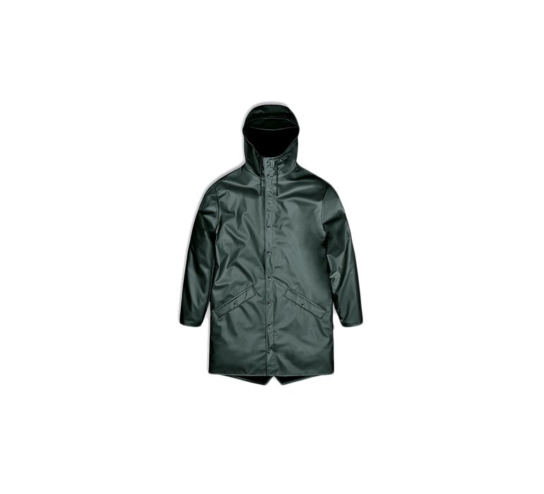 Rains Long Jacket Silver Pine